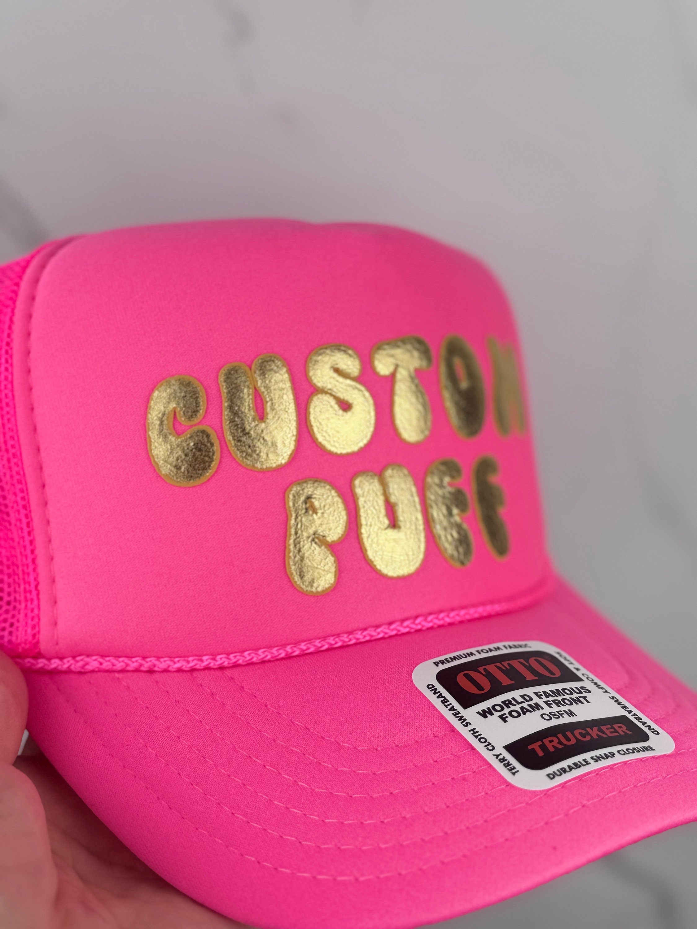 Custom Puff Hat, Puff Trucker Hat, Custom Foam Hat, Custom Party Hat ...
