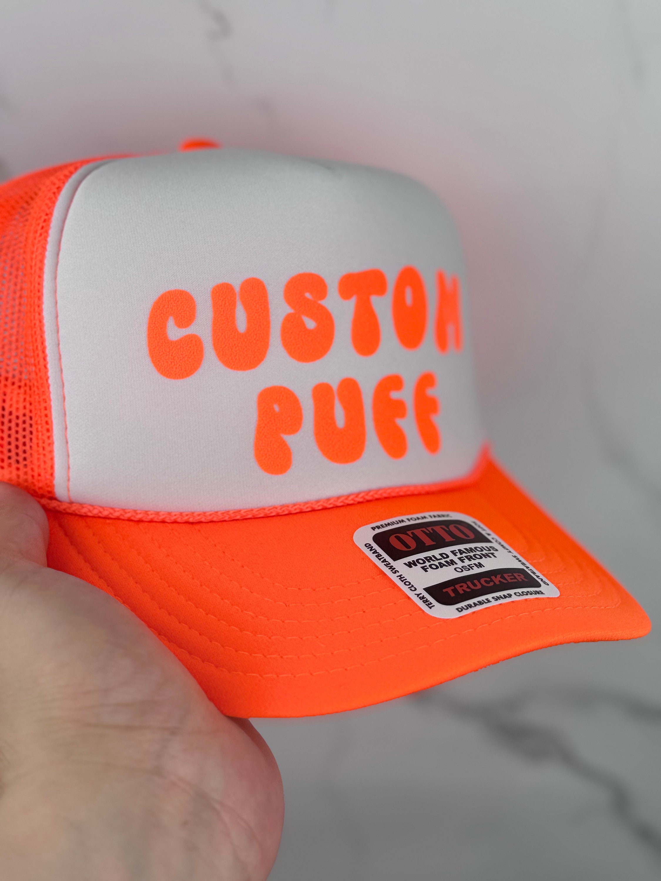 Custom Puff Hat, Puff Trucker Hat, Custom Foam Hat, Custom Party Hat ...