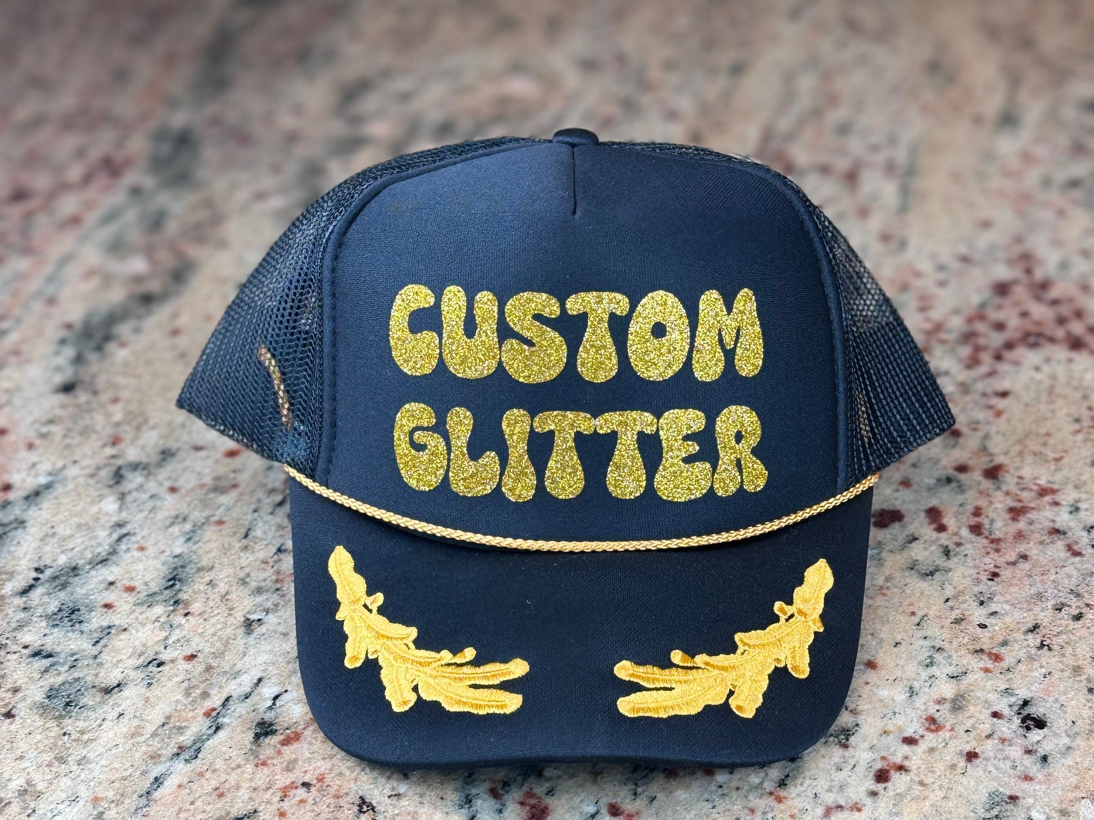 Custom Glitter Hat, Glitter Trucker Hat, Glitter Party Hat, Glitter ...