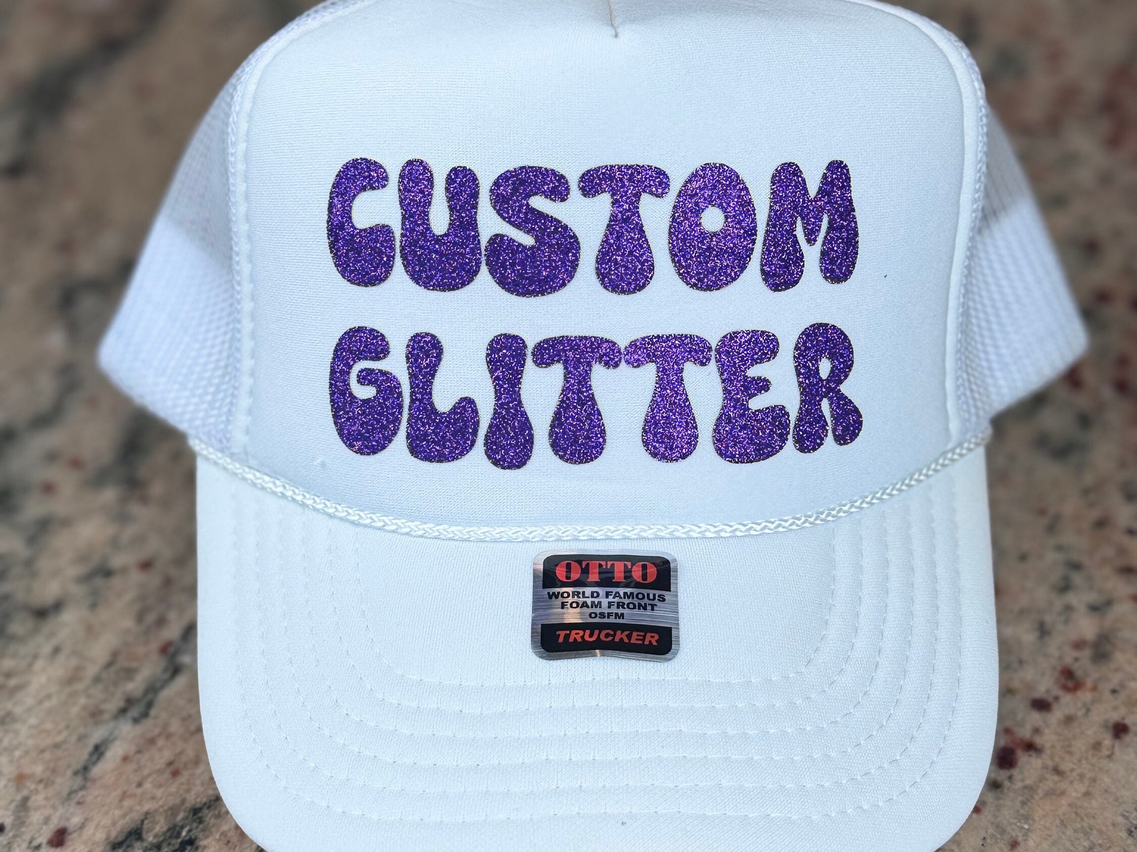 Custom Glitter Hat, Glitter Trucker Hat, Glitter Party Hat, Glitter ...