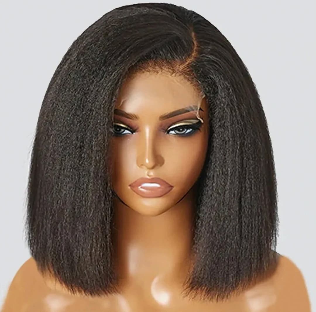 Custom-made Kinky Yaki Indian Remy High-definition Lace Front Wig - Etsy