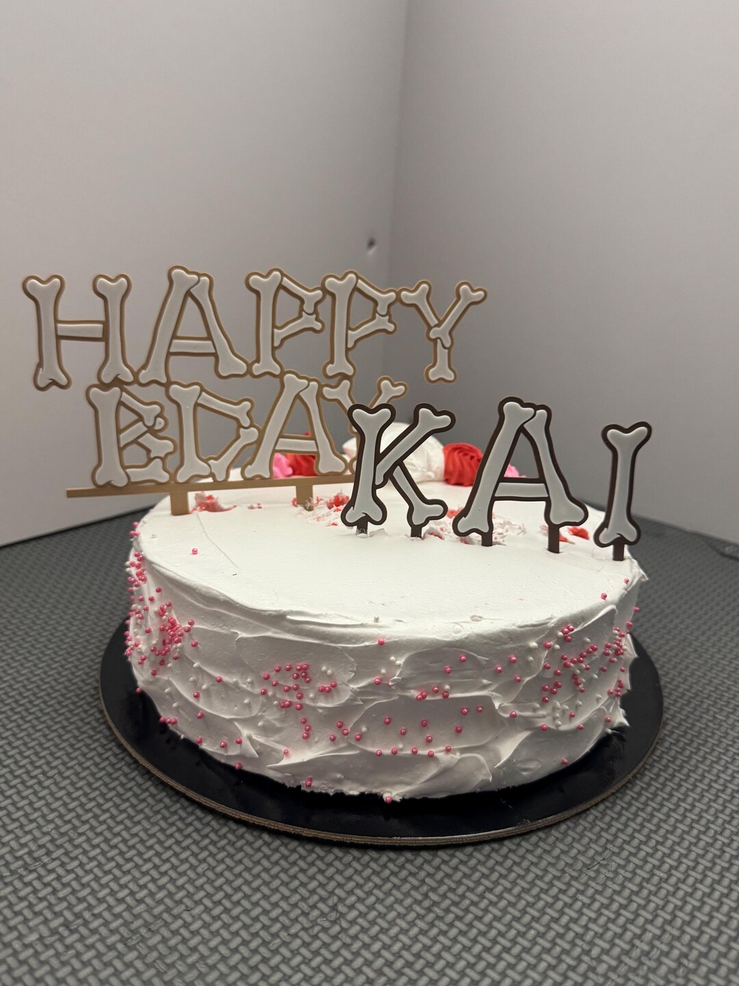 Fossil Name Cake Toppers | Dinosaur Name Cake Topper | Kids Boy N Girl ...