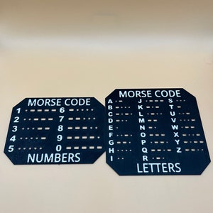 Morse Code Drawing Alphabet / Numbers | Teach Yourself Morse Code! | 3D Printed - Etsy