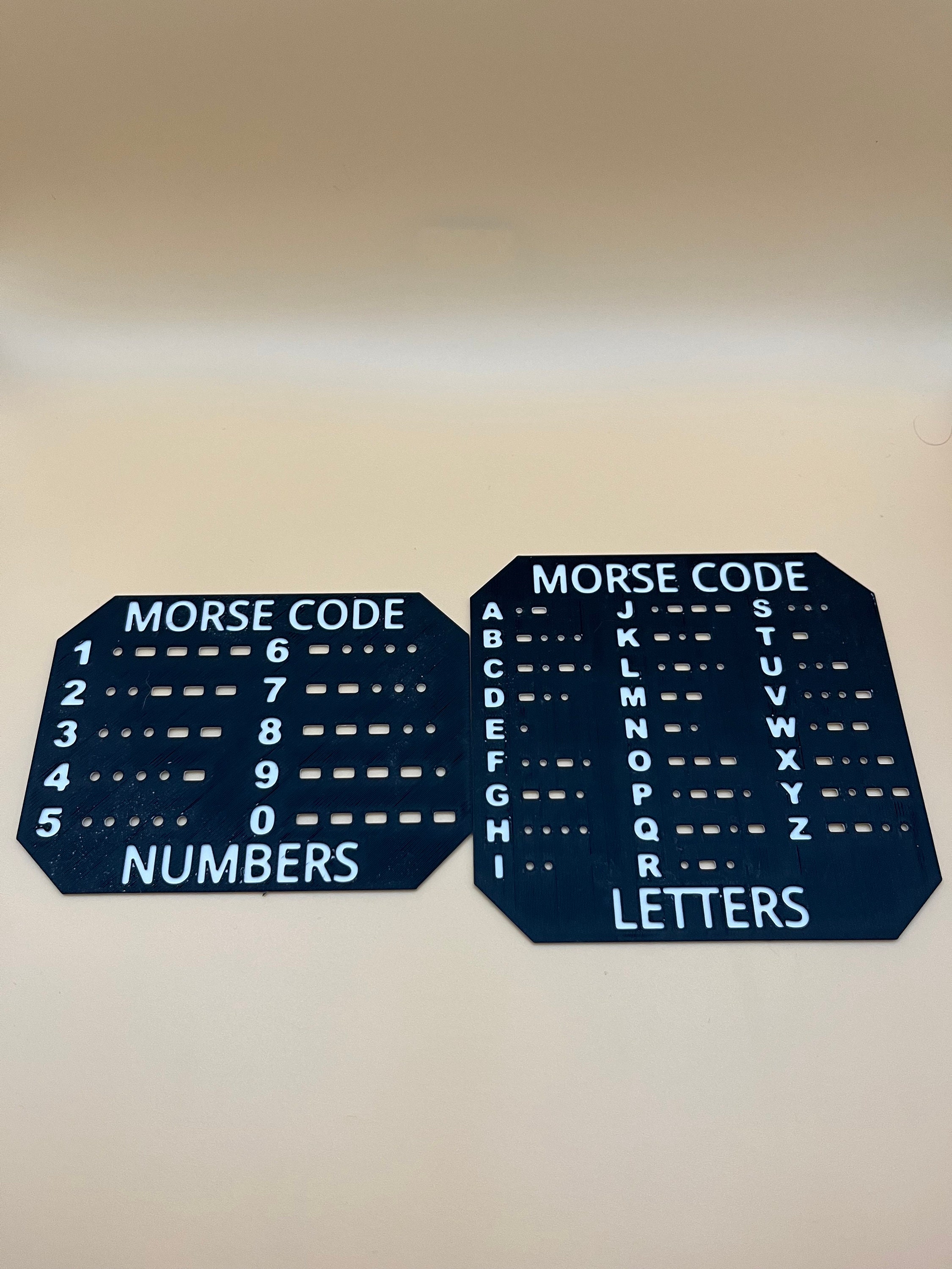Morse Code Drawing Alphabet / Numbers Teach Yourself Morse Code 3D Printed - Etsy Canada