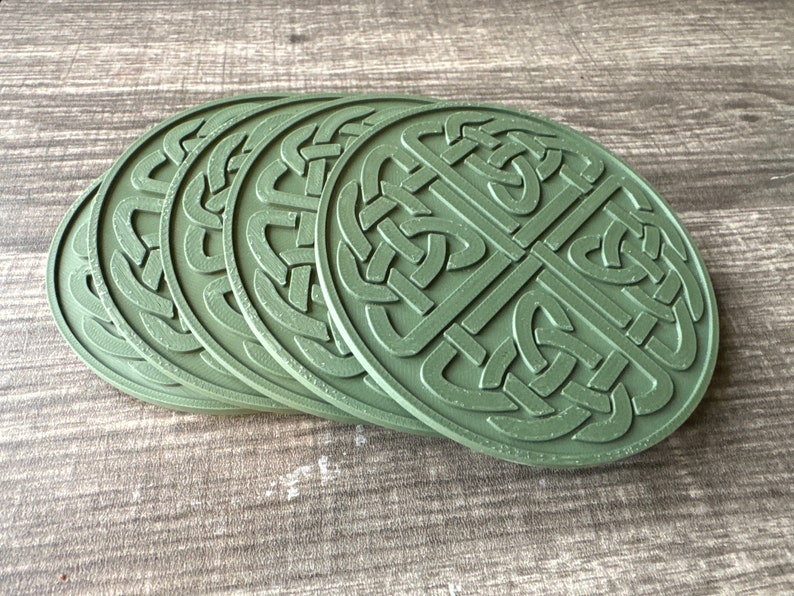 Set of 5 Celtic Coasters | 3D Printed - Etsy