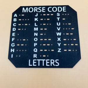 Morse Code Drawing Alphabet / Numbers | Teach Yourself Morse Code! | 3D Printed - Etsy