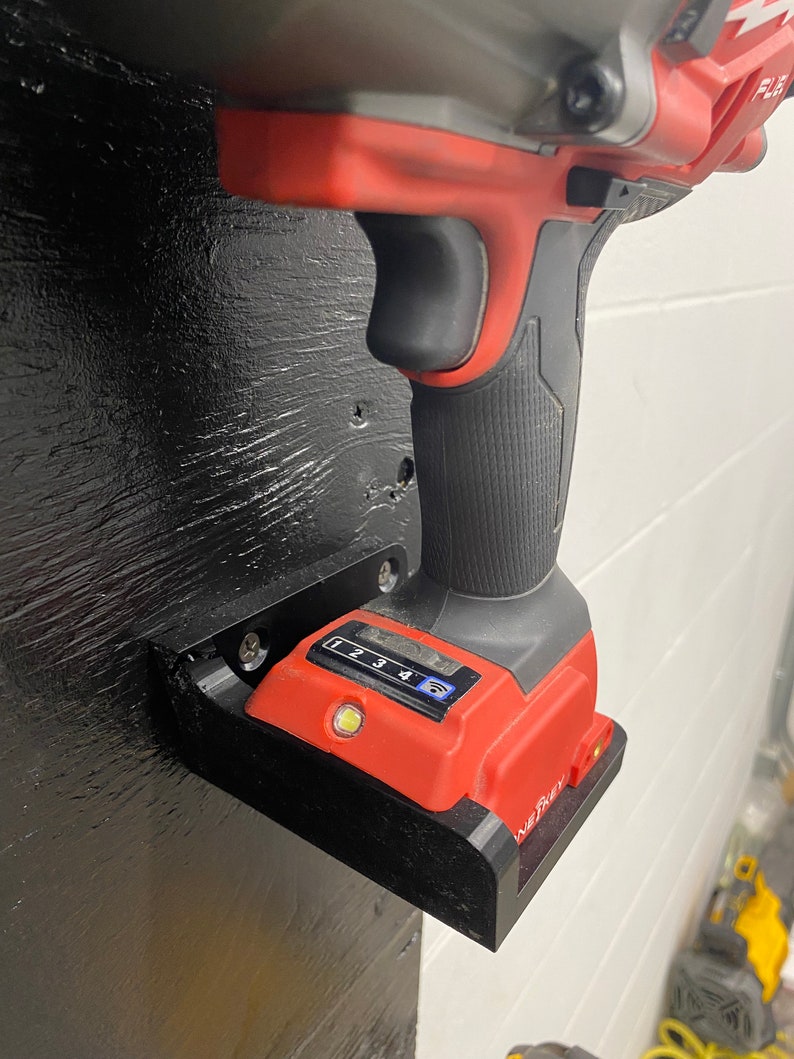 Milwaukee M-18 Tool Wall Mounts | Supports Impact Drill / Routing Drill ...