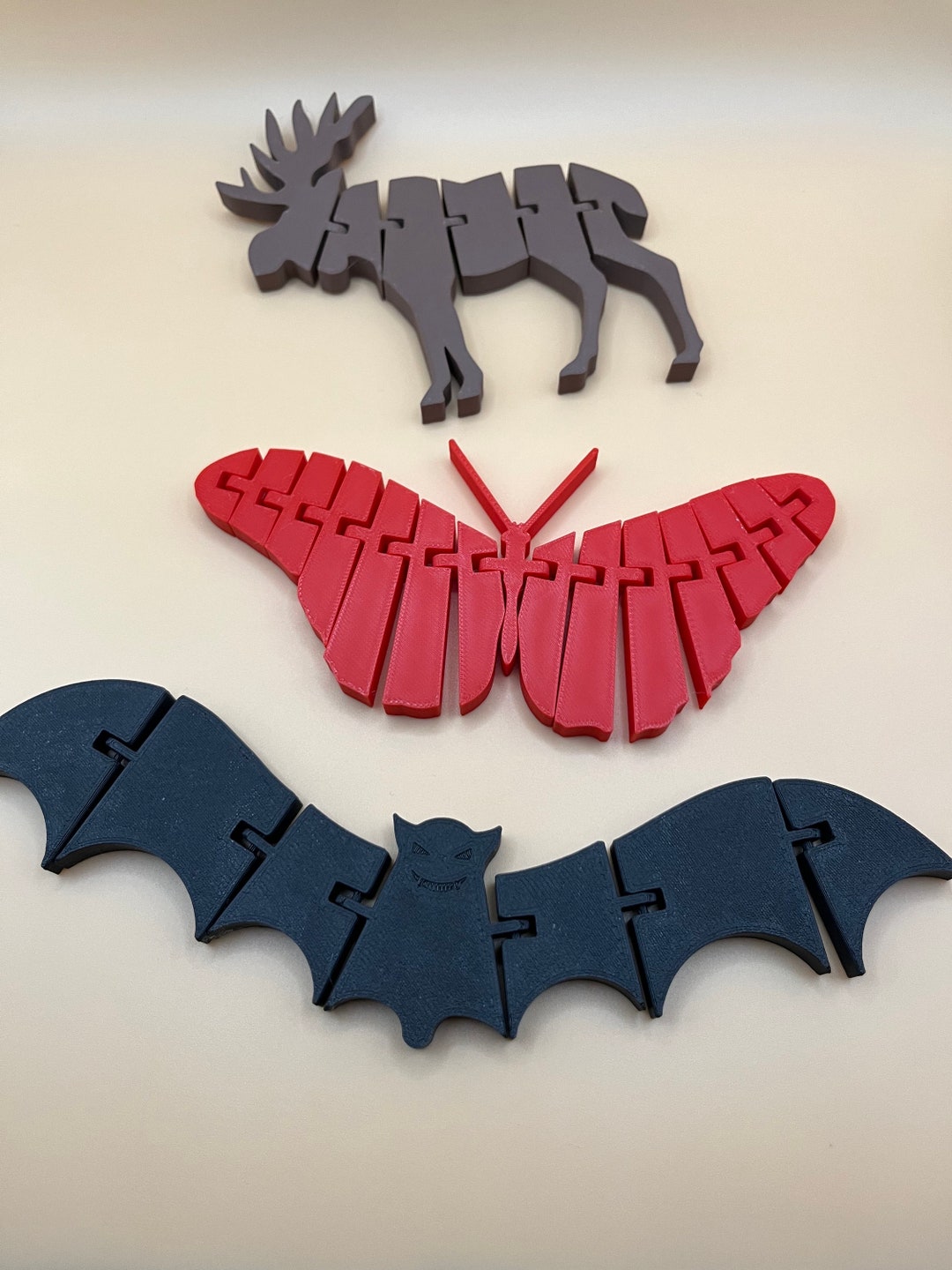 Flexi Wild Animals Flexi Fidget Toy Kids Fidget Toy Rabbit / Moose ...