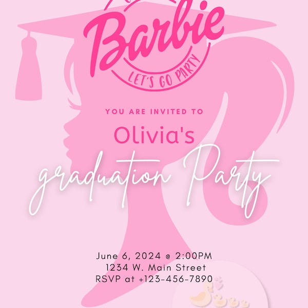 Come on Barbie Let's Go Party Graduate Graduation, Pink Doll - Etsy