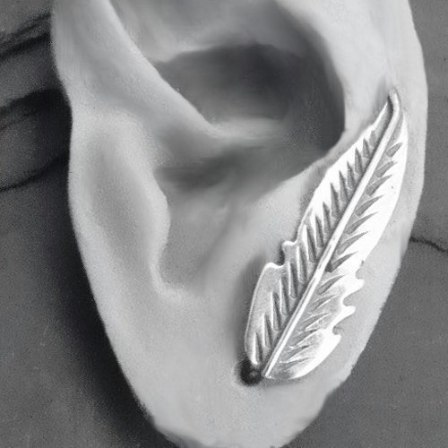 SUMMER EAR SWEEP Single Sterling Silver Flower Ear Pin Earring - Etsy