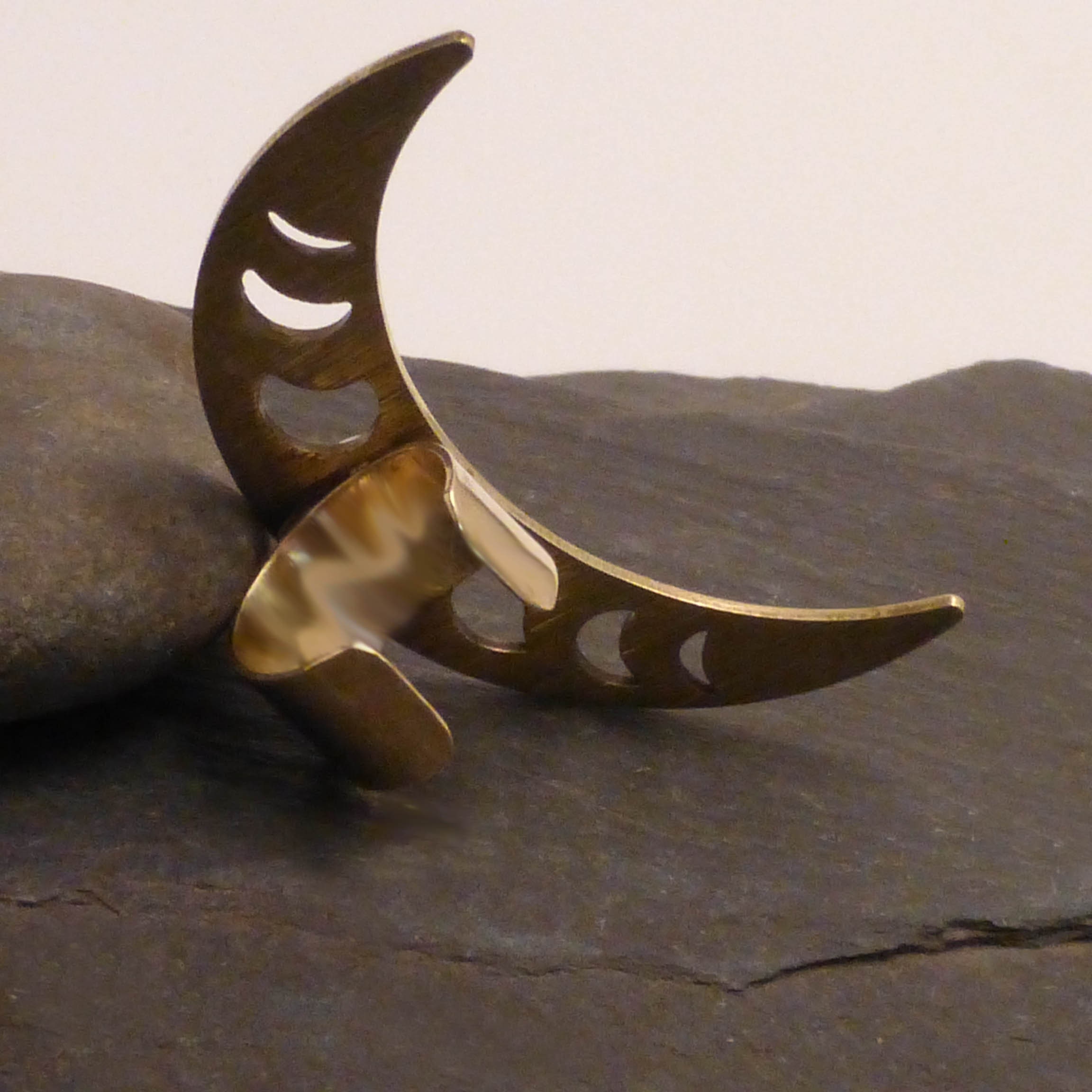 Moon Phases FULL MOON Ear Cuff Handcrafted Moonstone Ear Wrap - Etsy