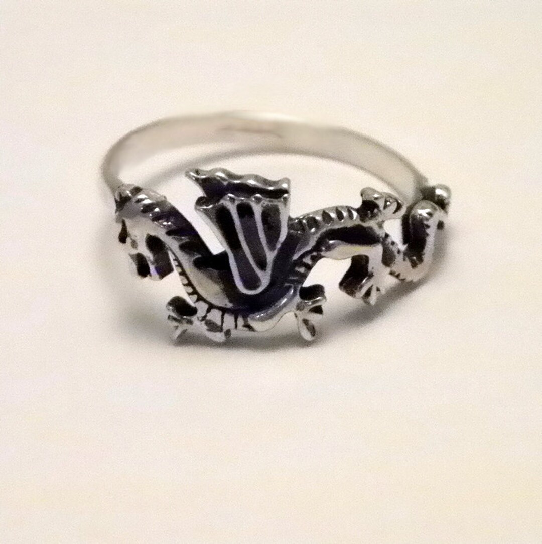 DRAGON RING 925 Sterling Silver Handcrafted Fantasy Ring - Etsy