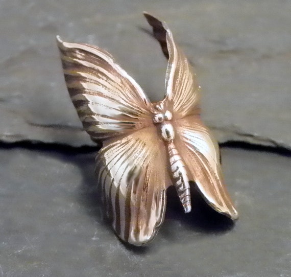 BUTTERFLY BEAUTY EARCUFF Golden Butterfly Brass Ear Cuff | Etsy
