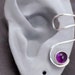AMETHYST EAR CUFFS Sterling Silver Spiral Amy Ear Cuff Pair - Etsy
