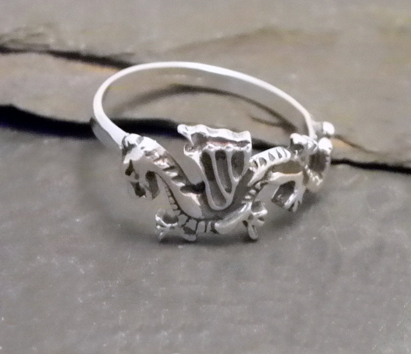 DRAGON RING 925 Sterling Silver Handcrafted Fantasy Ring - Etsy