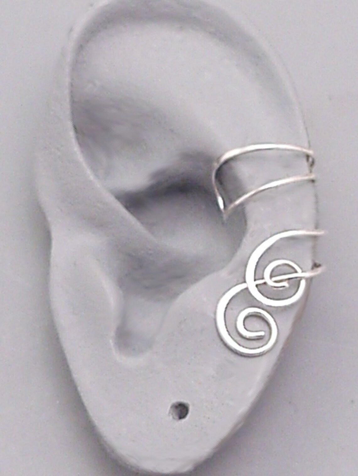 ENTWINED Handcrafted Sterling Ear Cuff 925 Silver Double - Etsy Canada