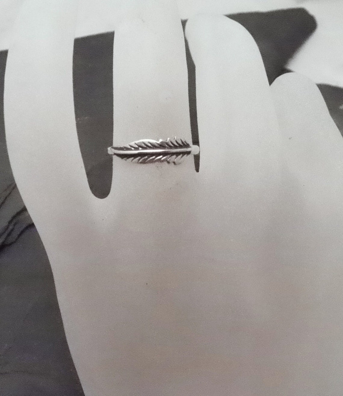 FEATHER RING Handcrafted Sterling 925 Silver - Etsy