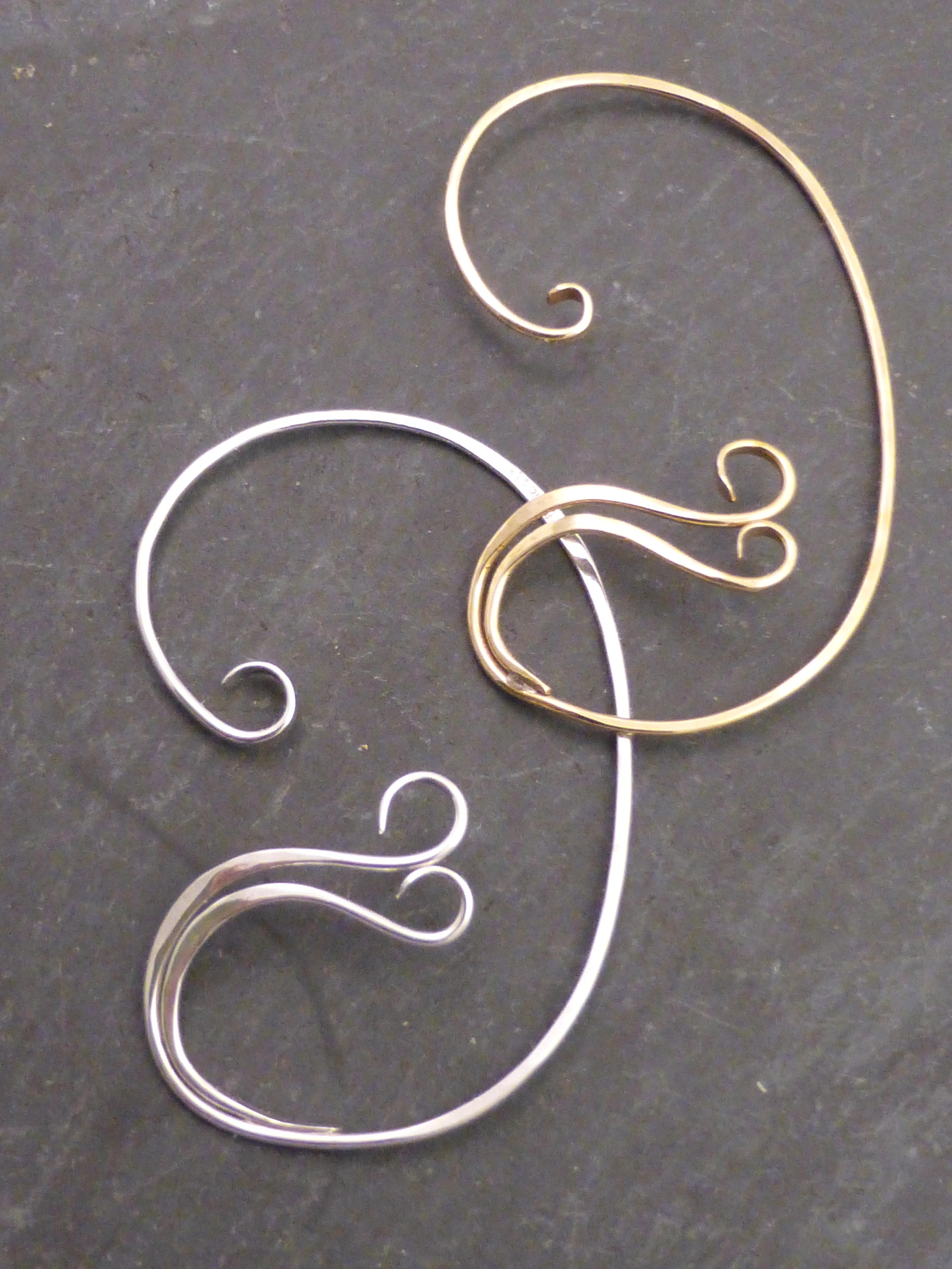 WAVES EAR WRAP Sleek Minimalist Sterling or Brass | Etsy