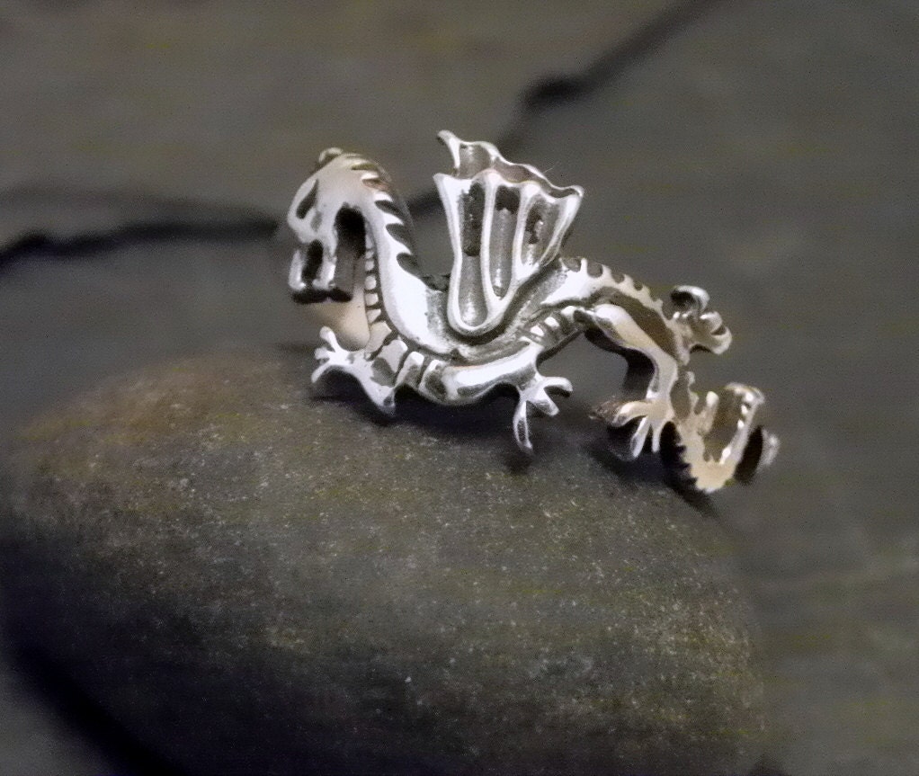 DRAGON RING 925 Sterling Silver Handcrafted Fantasy Ring - Etsy