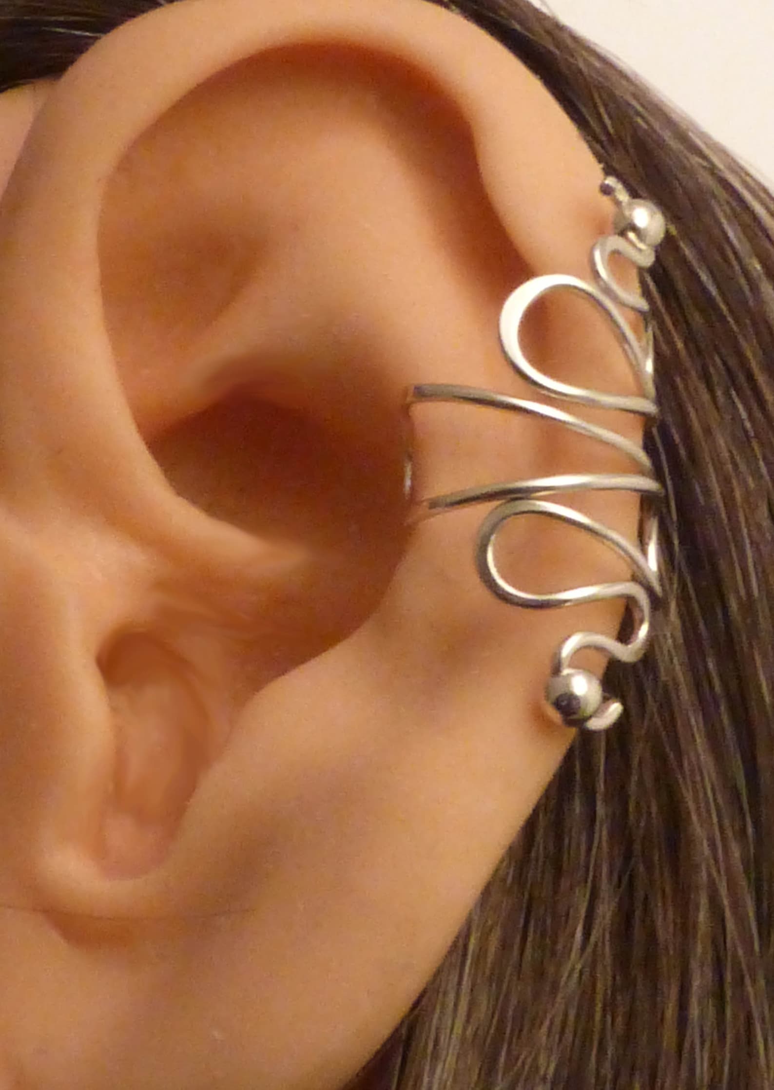 Handcrafted Sterling Ear Cuff VERY EXTRAVAGANT EARCUFF 925 - Etsy