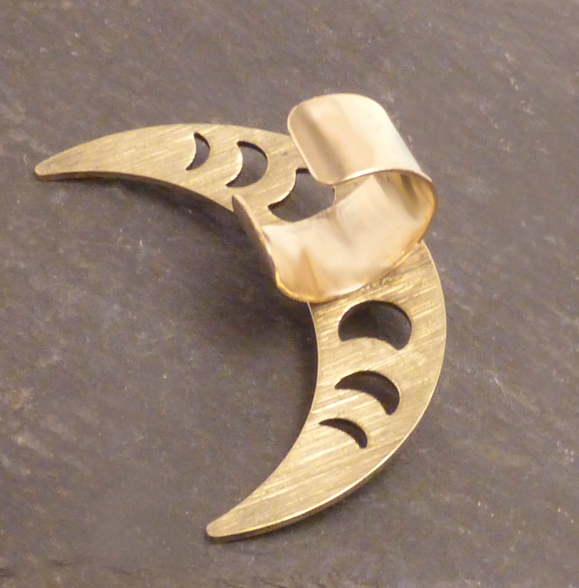 Moon Phases FULL MOON Ear Cuff Handcrafted Moonstone Ear Wrap - Etsy