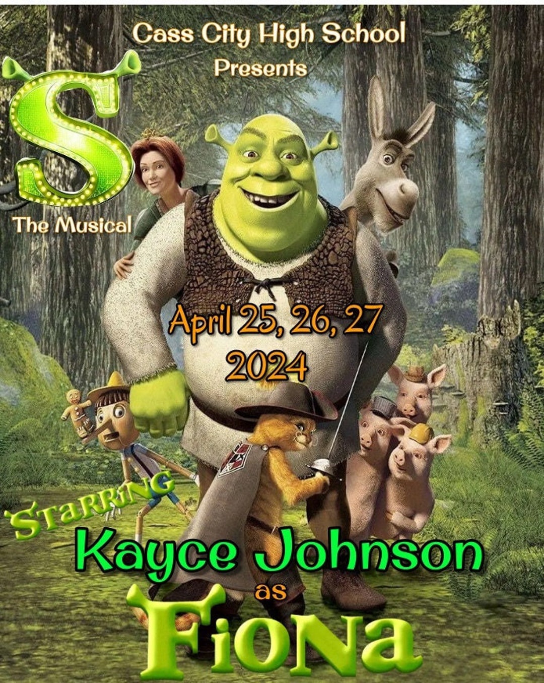 Shrek the Musical Poster Playbill - Etsy