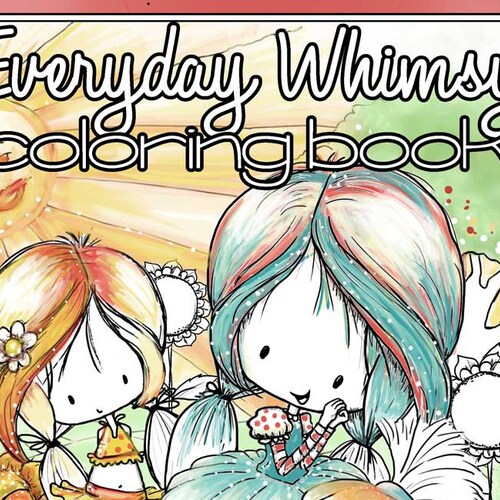 Everyday Whimsy Digital Coloring Book Printable Adult or - Etsy