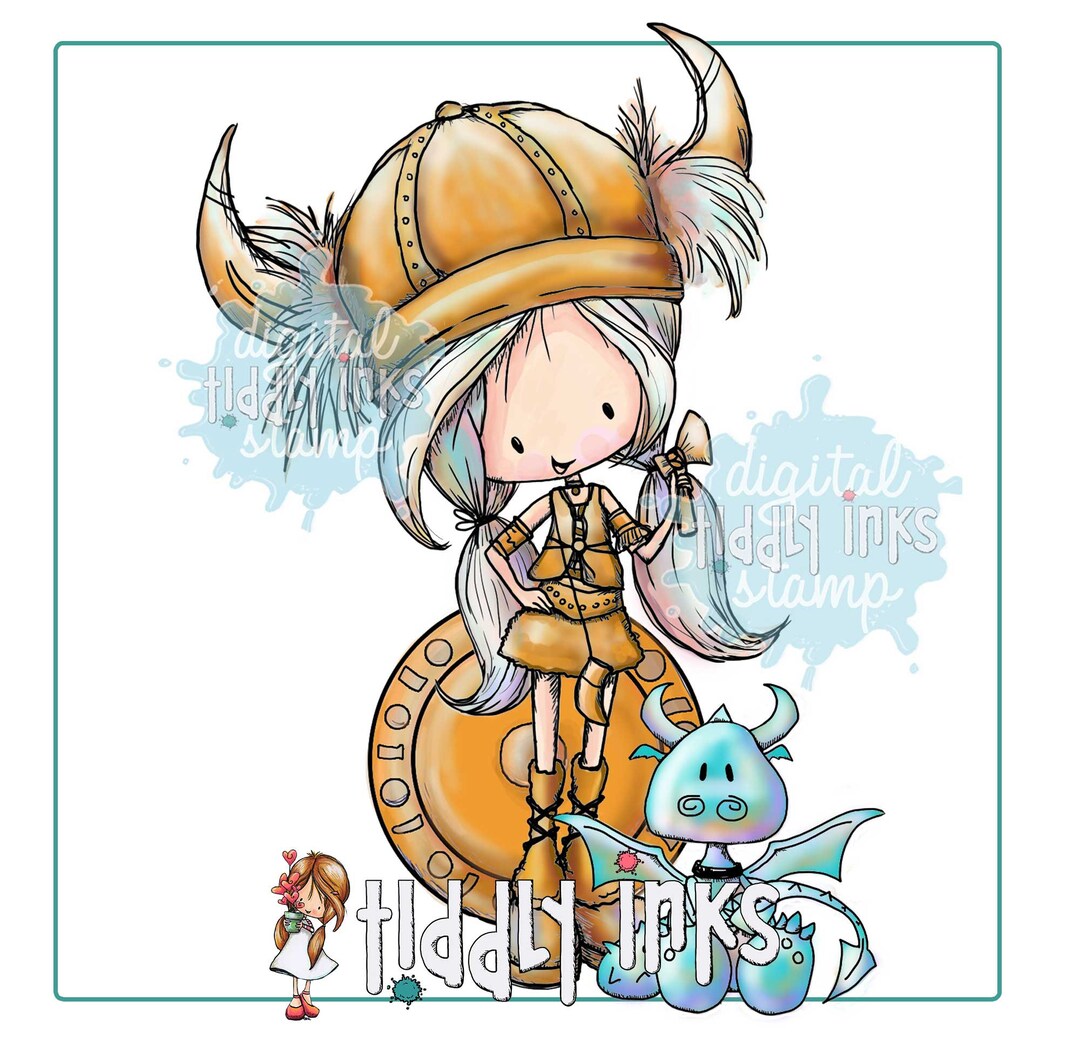 Viking Princess | Colored Art Printable - Etsy