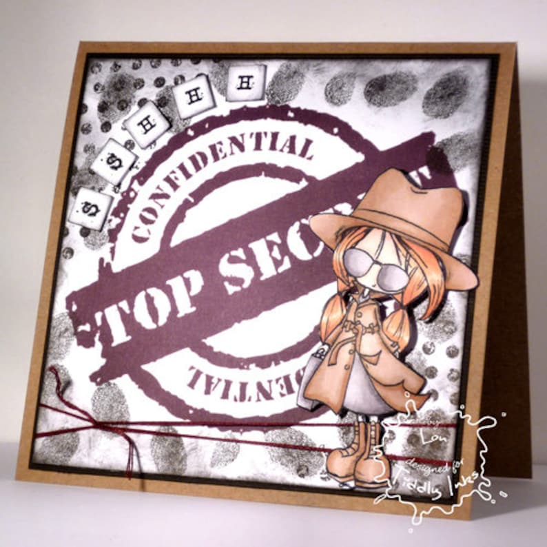 Wryn - Super Spy | Digital Stamp - Etsy