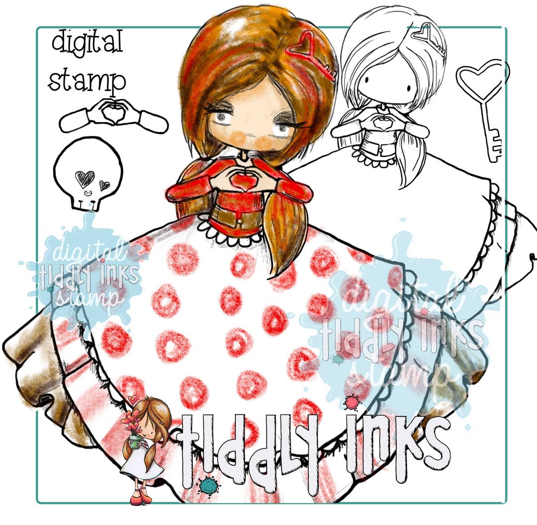 Heart Tied| Digital Stamp - Etsy