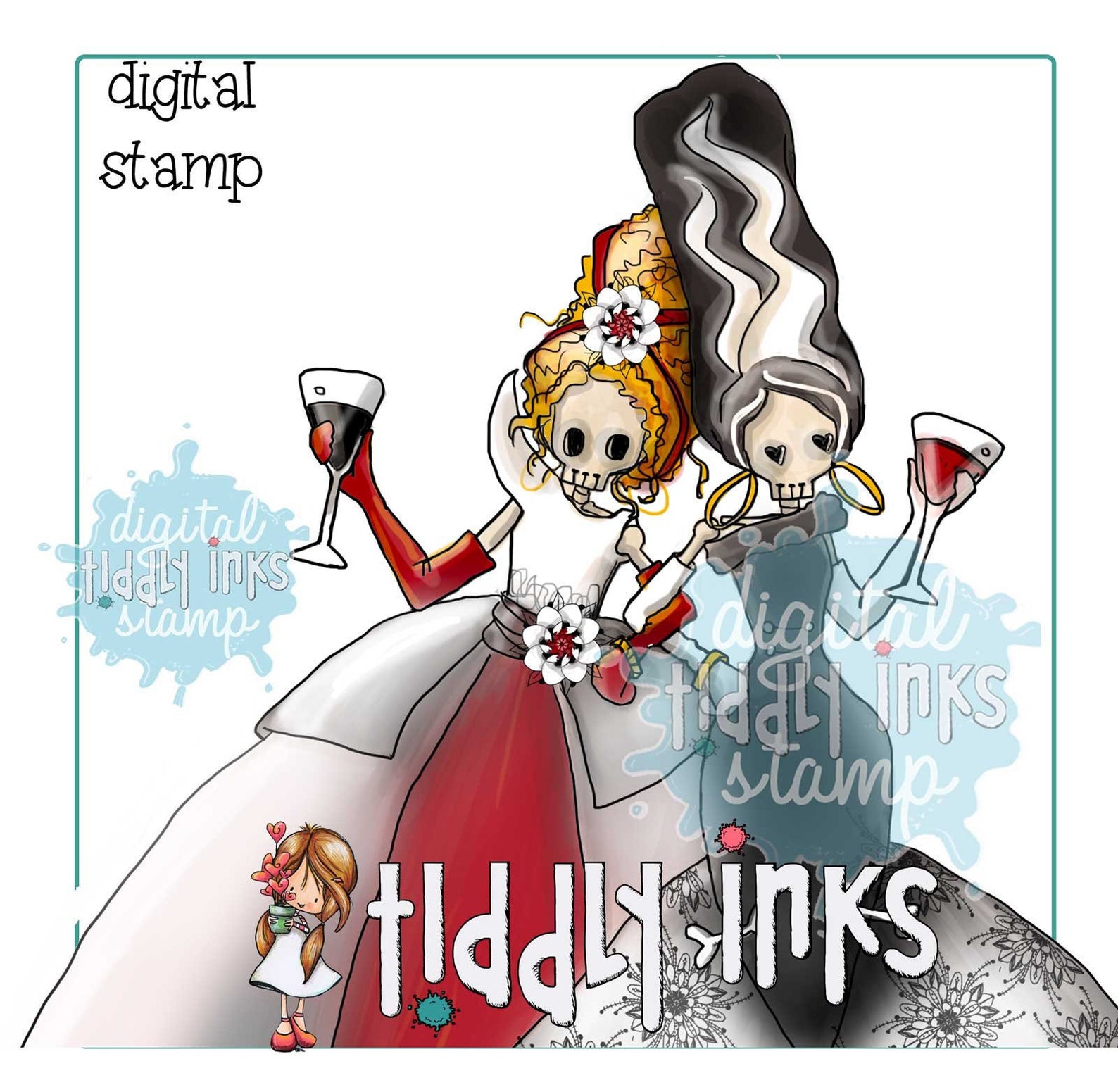 Deadly Debutantes | Digital Stamp - Etsy