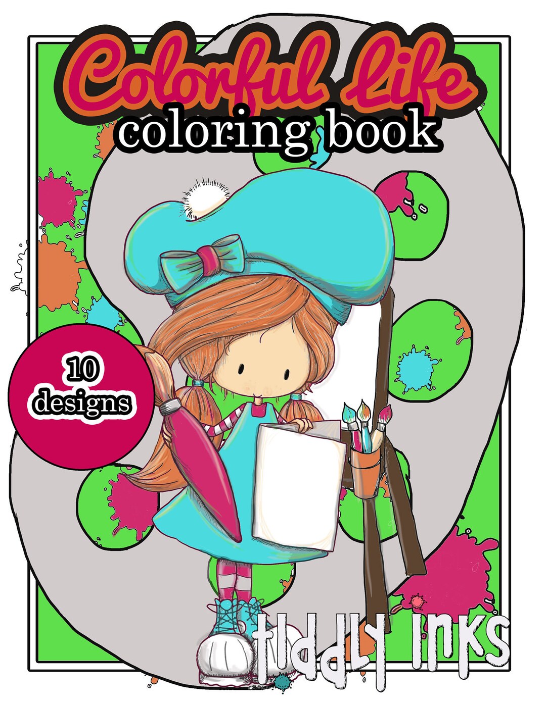 Colorful Life | Digital Coloring Book | Printable | Adult or Kid - Etsy