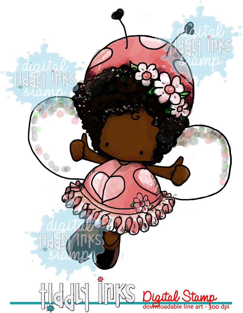 Love Bug Digital Stamp - Etsy