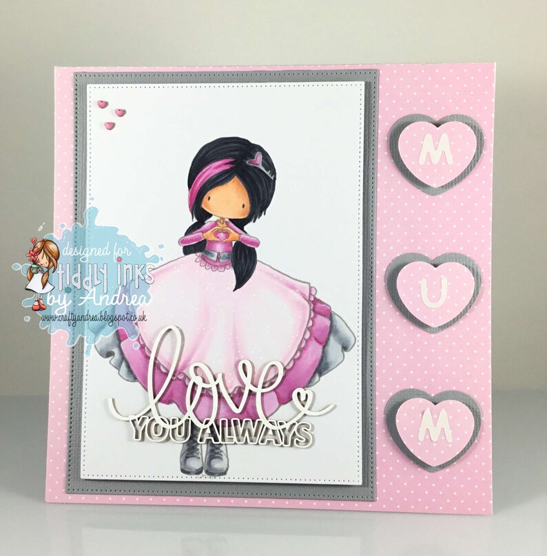 Heart Tied Digital Stamp | Etsy