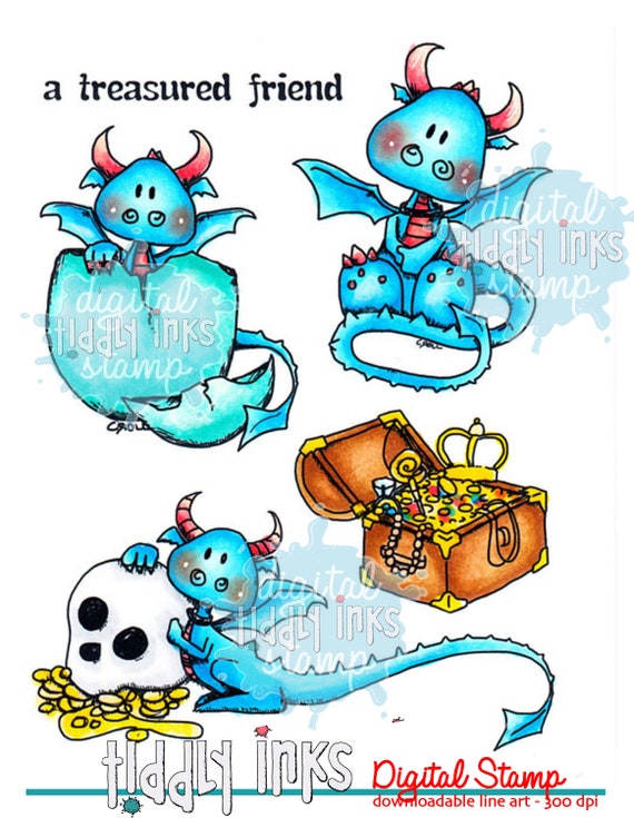 Treasured Friend Digital Stamp Set - Etsy