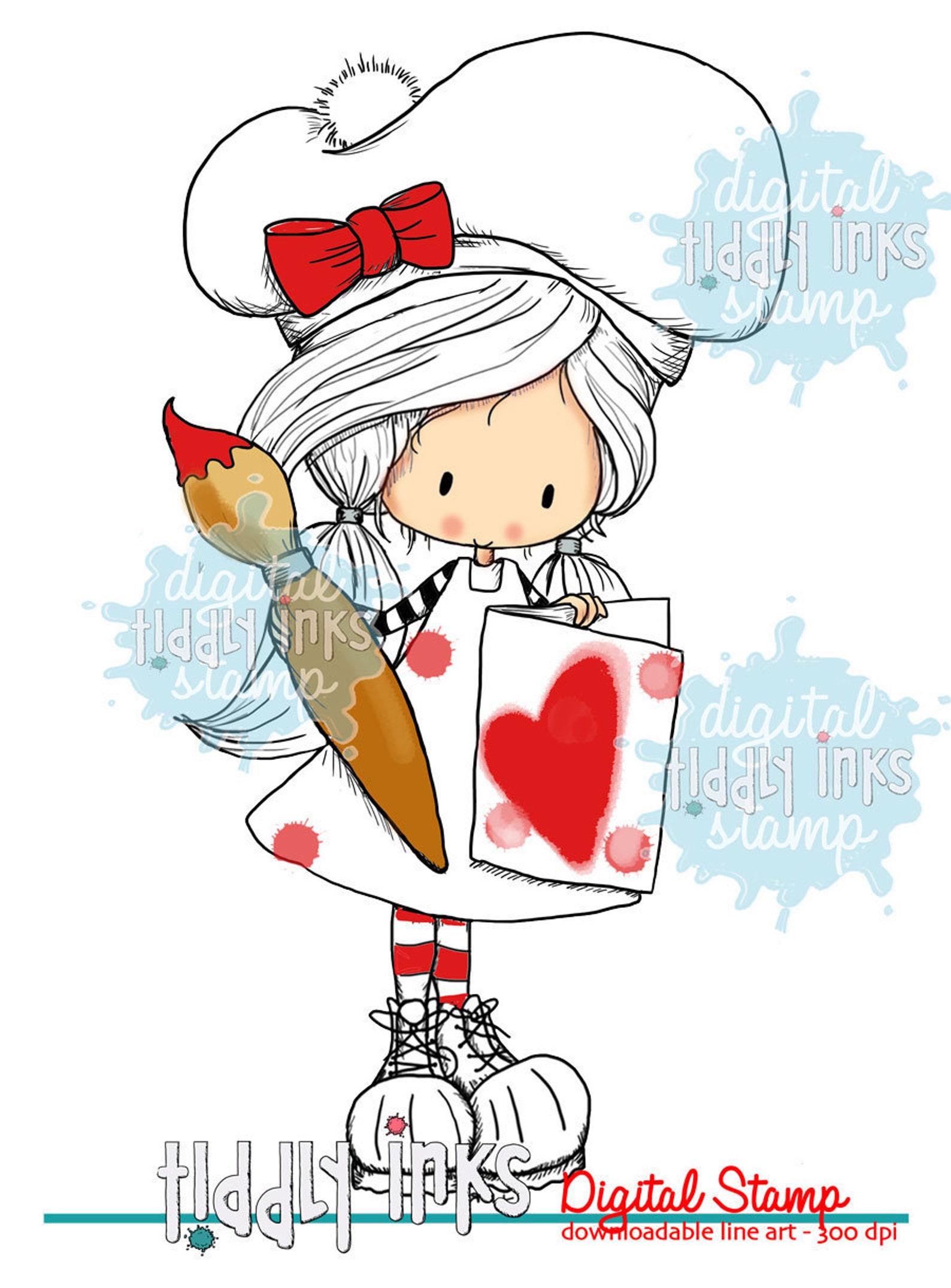 Wryn - Artist | Digital Stamp - Etsy