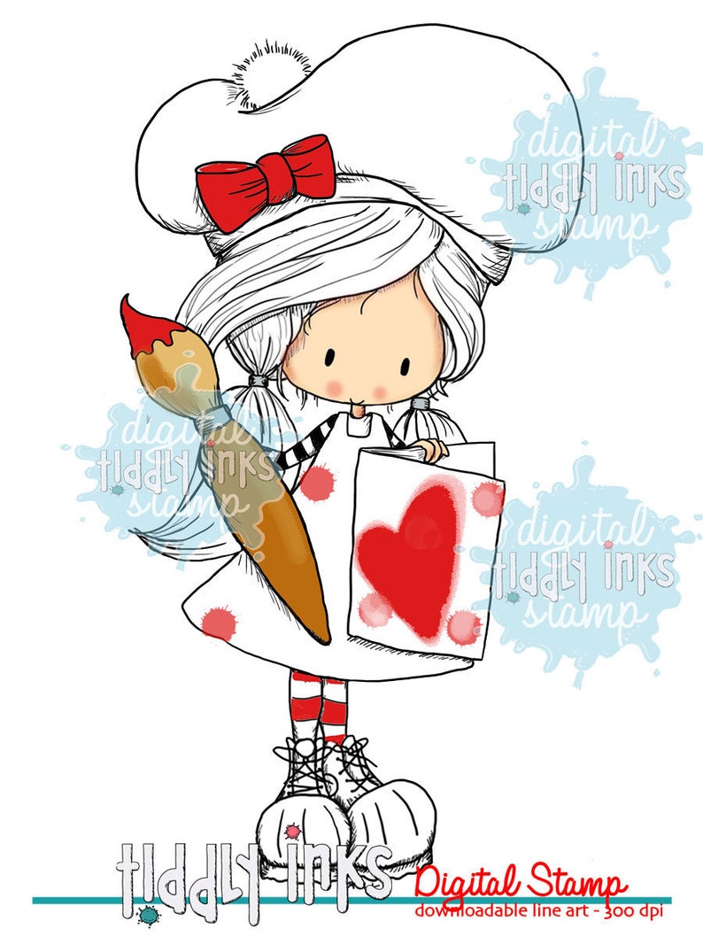 Wryn - Artist | Digital Stamp - Etsy