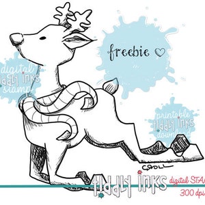 Reindeer Games | Digital Stamp - Etsy