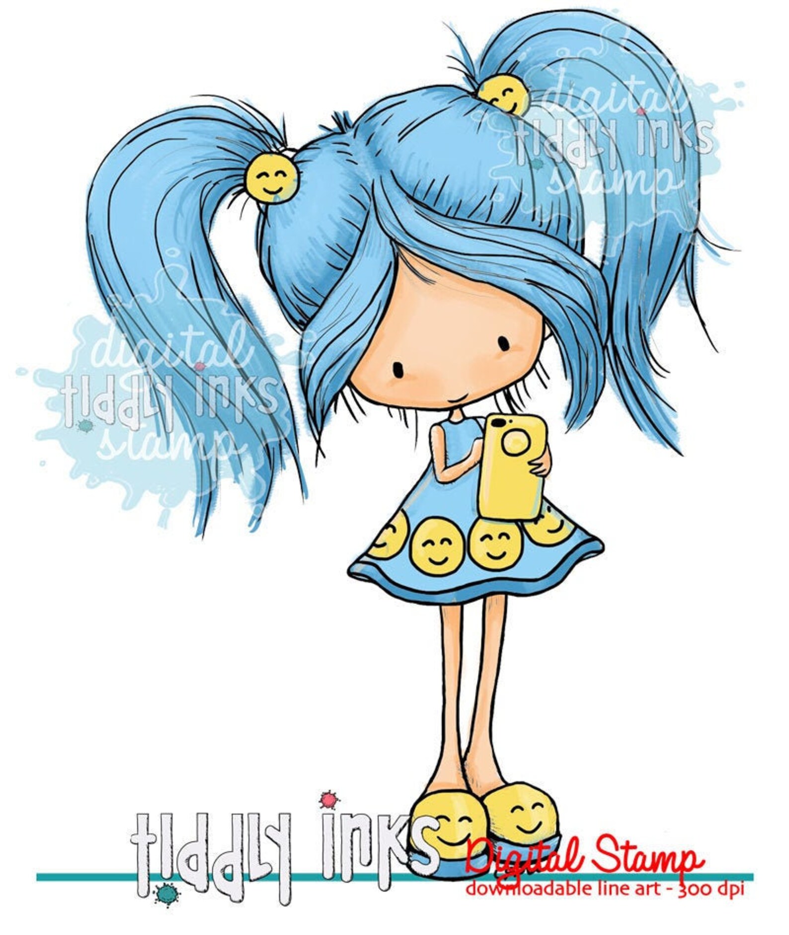 Wryn Emoji Digital Stamp | Etsy