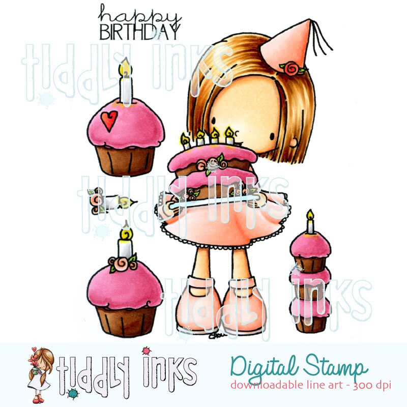 Ellie 4 Digital Stamps | Etsy