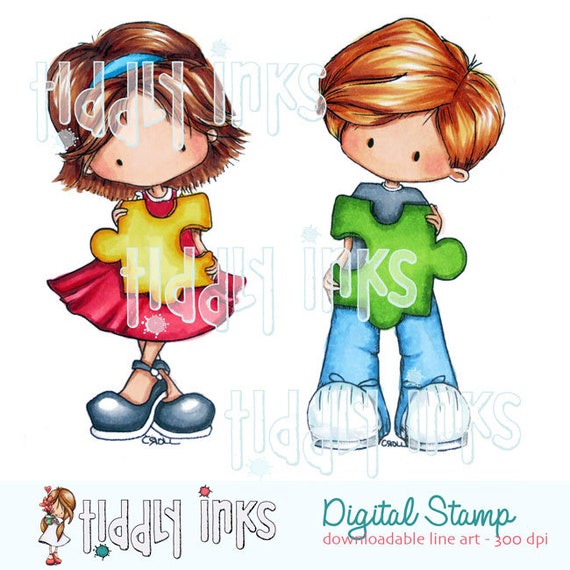 Autism Awareness Digital Stamp | Etsy