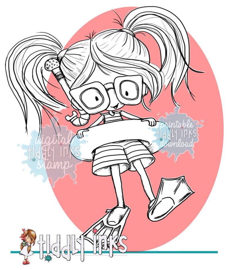 Wryn Beach Party Digital Stamp - Etsy