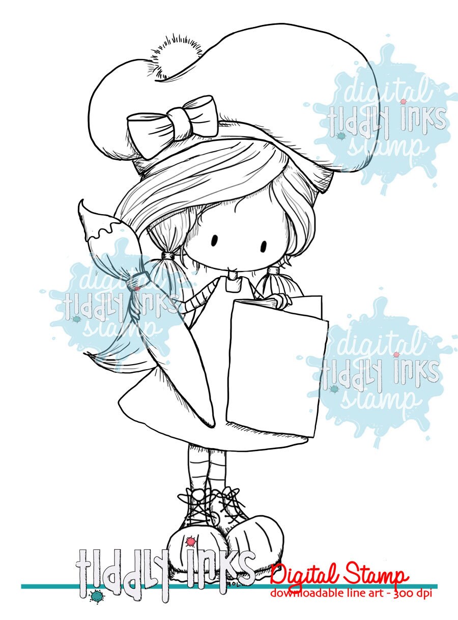 Wryn Artist Digital Stamp - Etsy