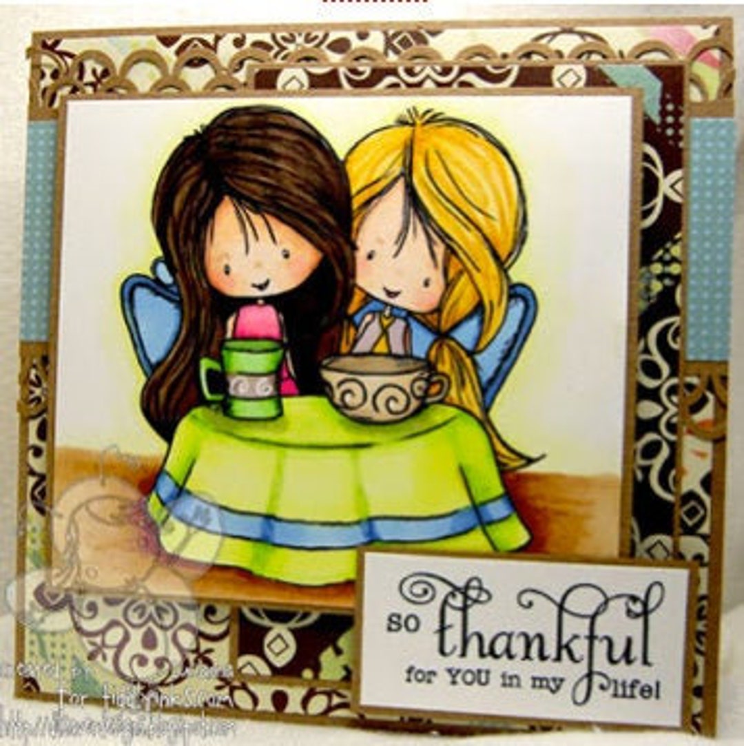 Thanks a Latte Digital Stamp and Extra - Etsy