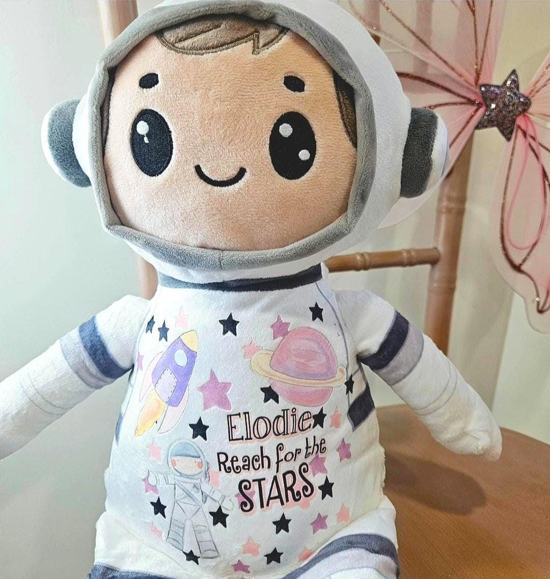 Personalised Girls Astronaut Teddy – Space Adventure Soft Toy – Custom ...