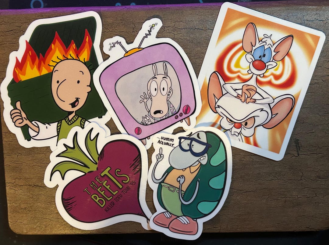 90's Vinyl Stickers, Nostalgic Cartoons, Millennials, Waterproof, Doug ...