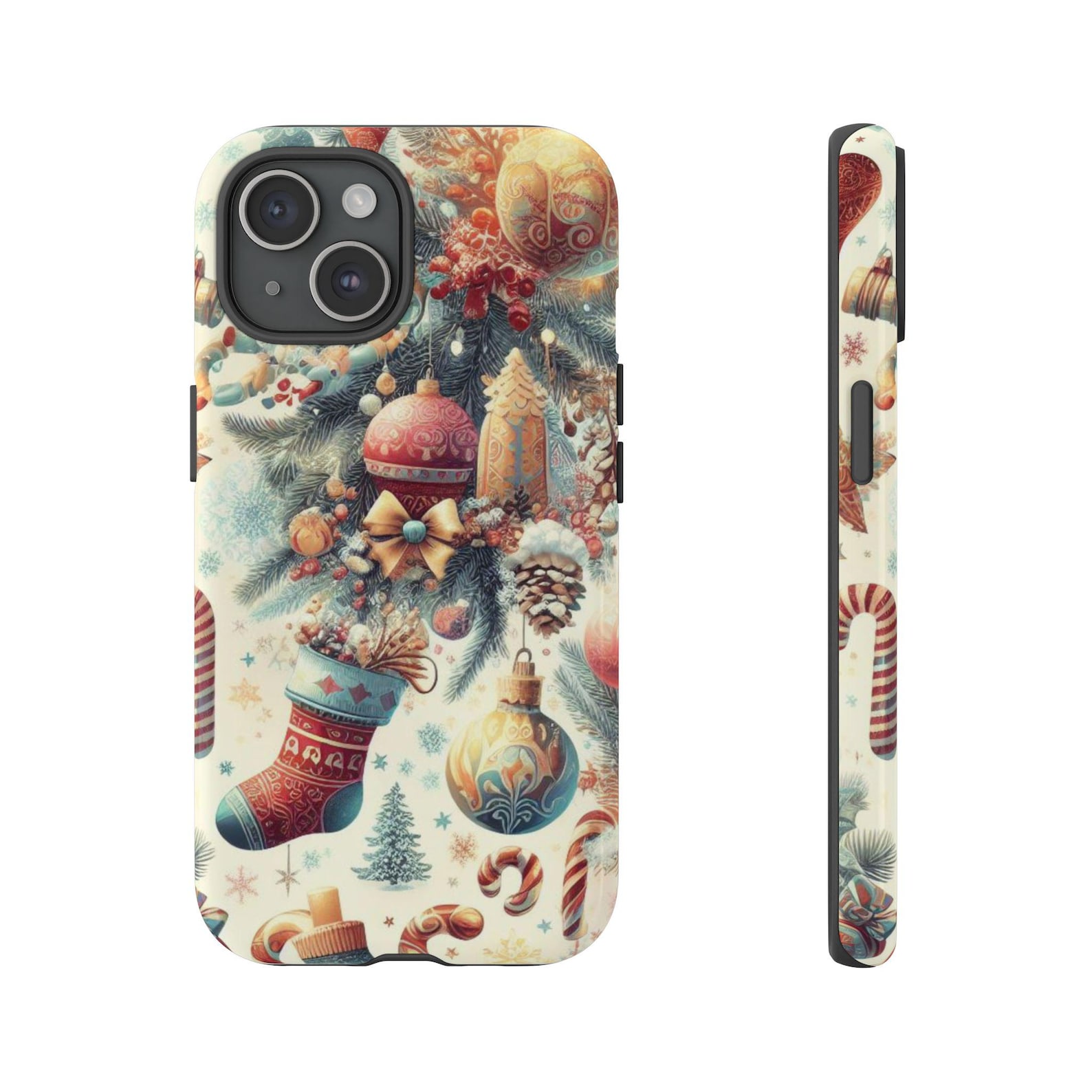3D Christmas Collage Phone Case, Winter iPhone 17 16 15 14 13 12 11 8 ...