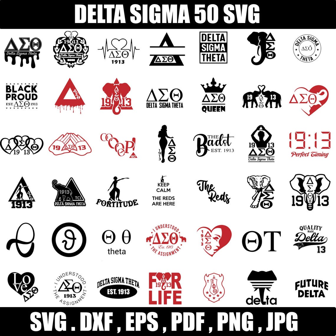 Delta Sigma Theta Svg Bundle 1913 Aeo Clipart Delta Hand Sign Svg Delta ...