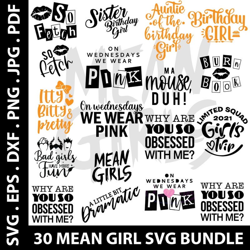 Mean Girls Svg Bundle - Etsy
