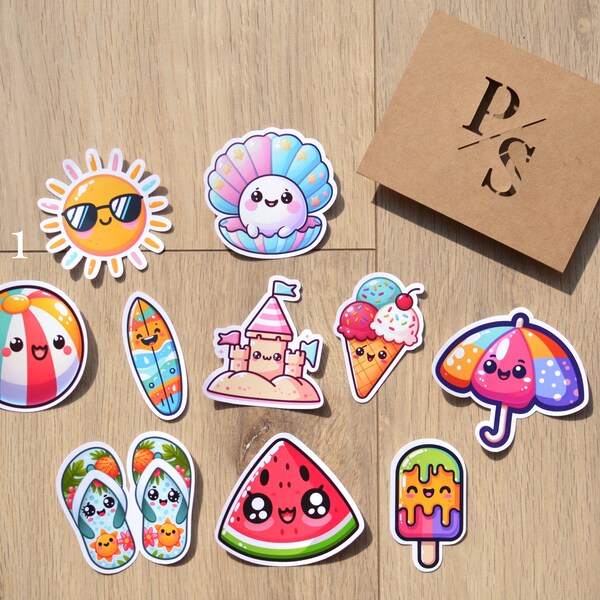 Summer Stickers - Etsy